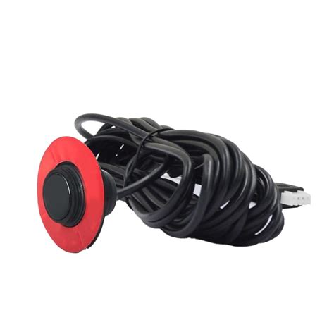 Embedded Flat Car Parking Sensor Reverse Probe Black For Backup