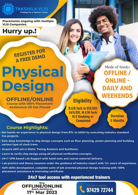Takshila Institute Of Vlsi Technologies On Linkedin Physical Design Offline Online Course With