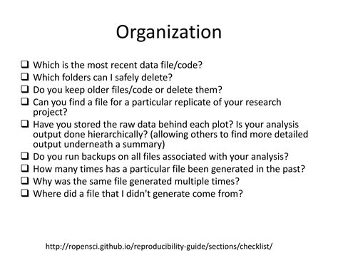 Reproducibility 10 Simple Rules Ppt