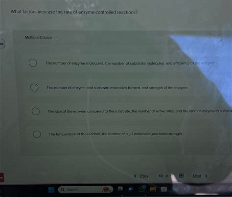 Solved What Factors Increase The Rate Of Enzyme Controlled