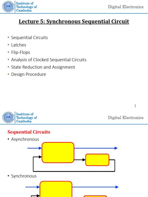Synchronous Sequential Circuit Overview Pdf Computer Engineering