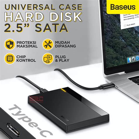 Jual Case Enclosure Full Speed Series Hdd Type C Baseus Hard Drive Box Sata Shopee Indonesia