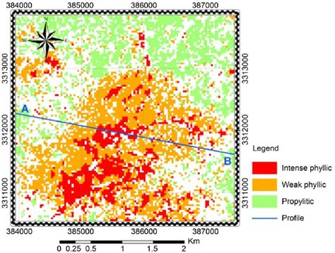 Hydrothermal Alteration Map Of Sar Kuh Porphyry Copper Deposit By