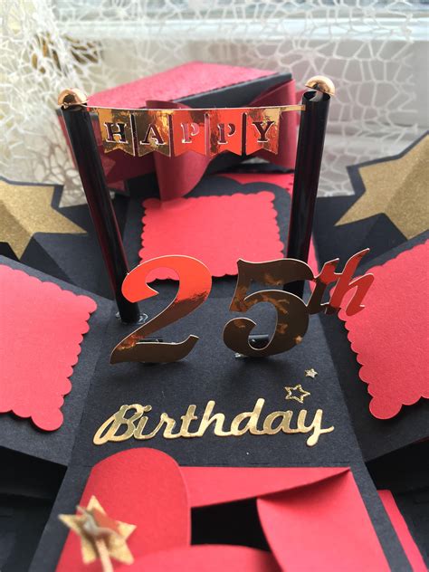 Red Exploding Photo Box Explosion Box Christmas Gift Photo Etsy