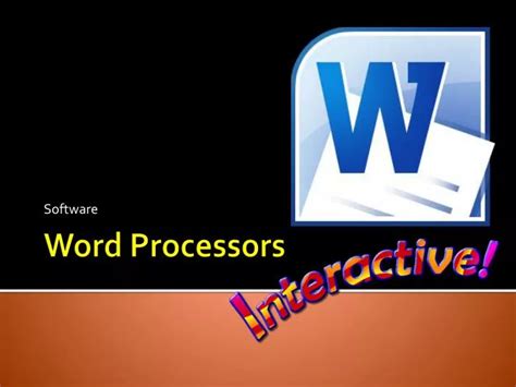 PPT Word Processors PowerPoint Presentation Free Download ID