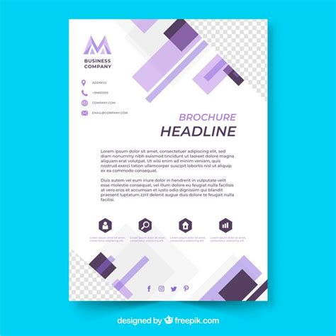 크리 에이 티브 전단지 템플릿 무료 벡터