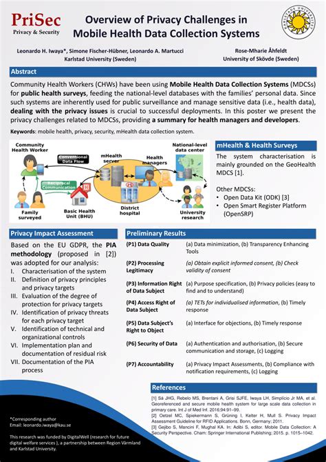 Pdf Overview Of Privacy Challenges In Mobile Health Data Collection
