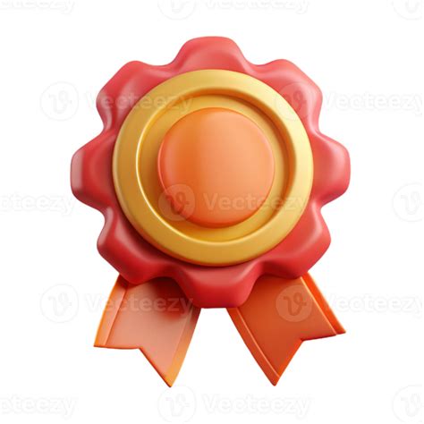 3d Render Award Badge Seal Illustration 54196822 Png