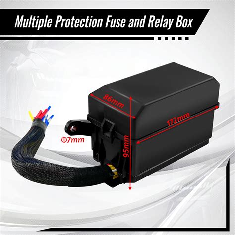 Ochiki 12v Fuse And Relay Box With 6 Slots Atc Ato Blade Fuses And 5pcs