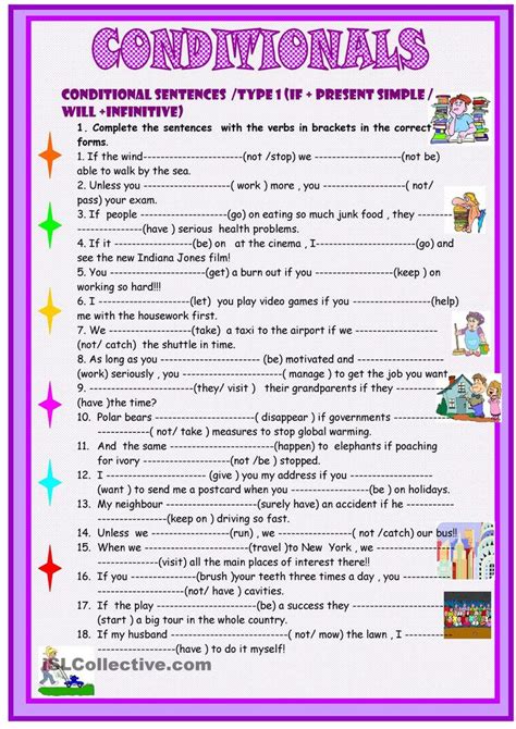 Conditionals 1 2 3 Practice On 3 Pages Teaching English Grammar