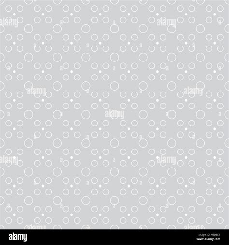 Geometric Seamless Pattern With Circles Of Different Sizes Monochrome