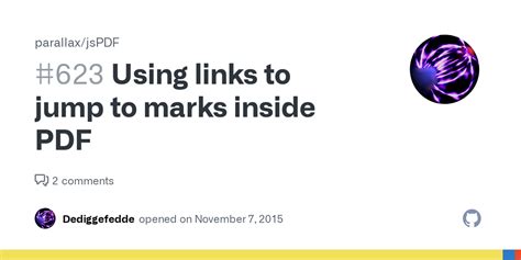 Using Links To Jump To Marks Inside Pdf · Issue 623 · Parallaxjspdf