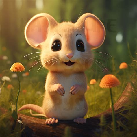 Decorative Picture Cute Mouse Wallpaper Can Be Used For Both Personal