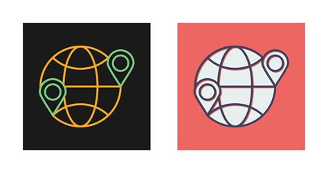 Globe Location Vector Icon 27815981 Vector Art At Vecteezy