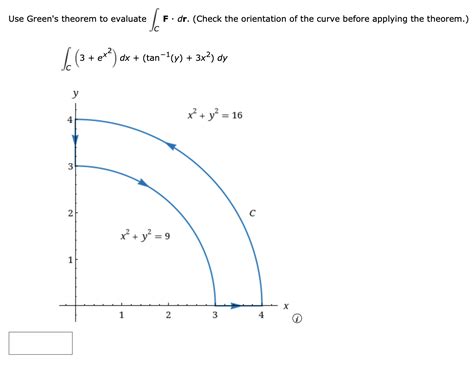 solved use green s theorem to evaluate ∫cf⋅dr check the