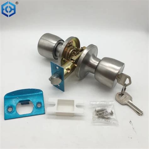 Keyed Door Knob Lock Interior And Exterior Bathroom Doorknob Bedroom