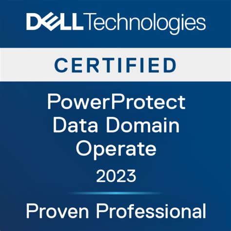 Dell Powerprotect Data Domain Operate 2023 Credly