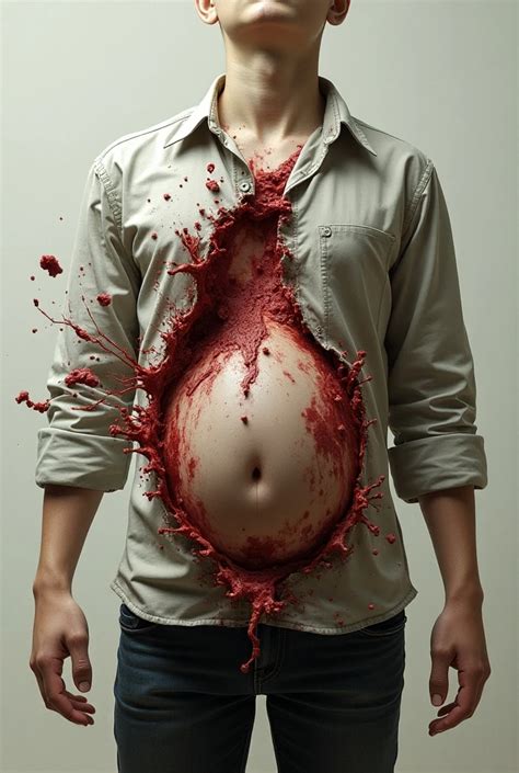 Make An Exploding Belly With A Shirt Seaart Ai