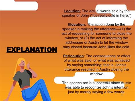 TYPES OF SPEECH ACT LOCUTION ILLOCUTION PERLOCUTION Pptx