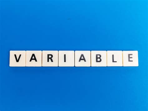 Premium Photo Word Variable Made From Square Letter Tiles