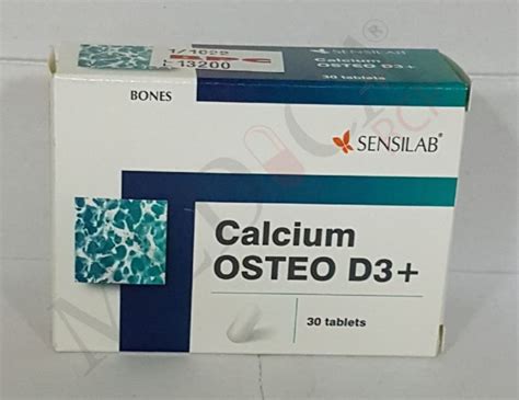 Sensilab Calcium Osteo D3 30 Tab Chouchoute Toi