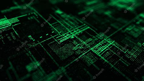 Premium Photo Computer Technology Background Digital Data Flow Network Connection Structure
