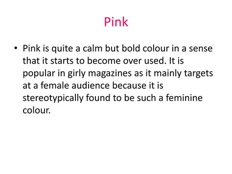 Connotations Of Colour Pptx