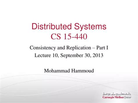 Ppt Distributed Systems Cs 15 440 Powerpoint Presentation Free Download Id1962604