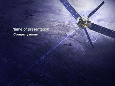 Communication Satellite Presentation Template For PowerPoint And Keynote PPT Star