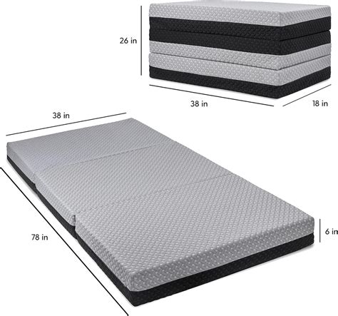Buy Milliard Dual Sided Premium Tri Folding Mattress Memory Foam