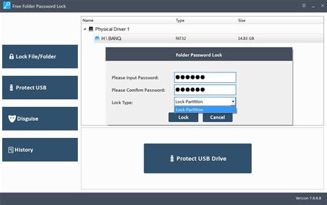free folder password lock protect hide files folder with password