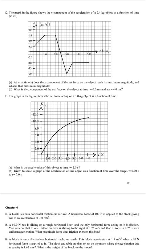 Solved The Graph In The Figure Shows The X ﻿component Of The