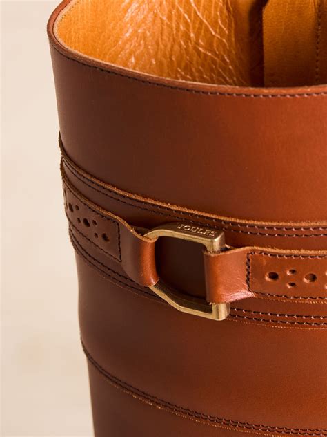 Joules X Spanish Boot Co Chestnut Brown Leather Boots Joules