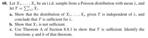 Answered Let Xi Xn be an d sample from a Poisson distribution with mean λ