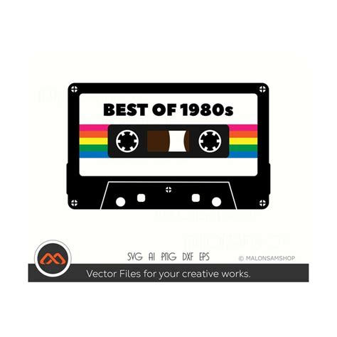 Cassette Tape 80s Svg Svg File For Cricut Cassette Tape Sv Inspire