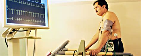 Electrocardiogram ECG EKG Treadmill Stress Test Used For Heart Checkup At Health