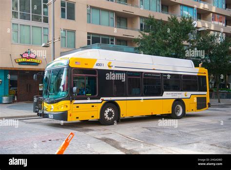 Dallas DART Dallas Area Rapid Transit Bus On Main Street In Downtown Dallas Texas TX USA