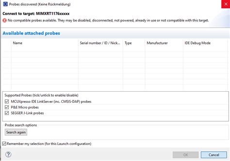 Solved Cmsis Dap Connection Error Nxp Community