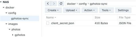 Setting Up Gphotosync Github To Docker Rsynology