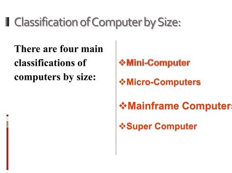 Classifications Of Computer By Bikrant Roy Ppt