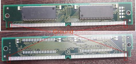 Pcb Pin SIMM RAM How Do Ground Vss And Supply Vcc Voltage Pins Work Electrical