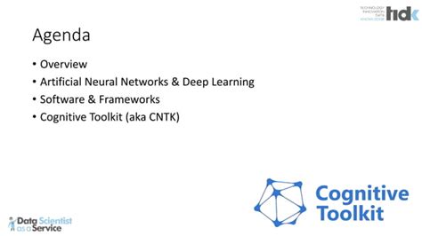 Cognitive Toolkit Deep Learning Framework From Microsoft PPT