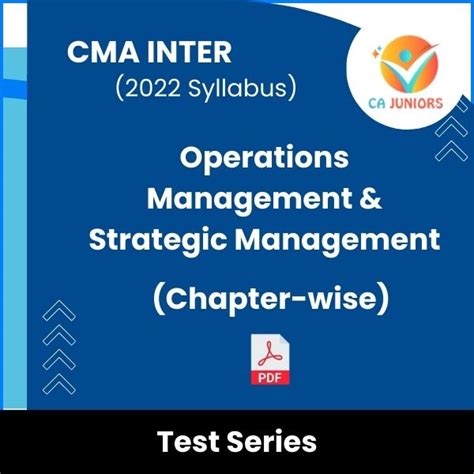 Cma Inter 2022 Syllabus Operations Management And Strategic Management
