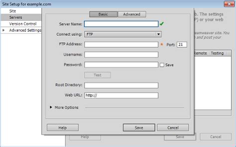 how to publish your web site with dreamweaver