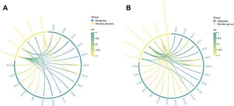 The Correlation Of Microbes And Metabolites A The Correlation At The