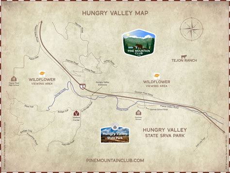 Hungry Valley Gorman Ca Maps Campgrounds Wildflowers