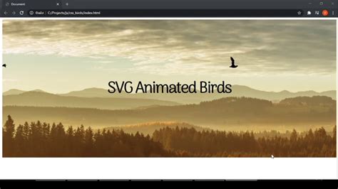 Animated Birds Html Css Youtube