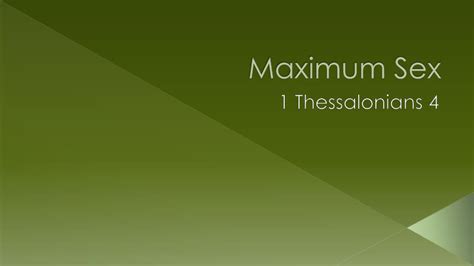 Ppt Maximum Sex Powerpoint Presentation Free Download Id