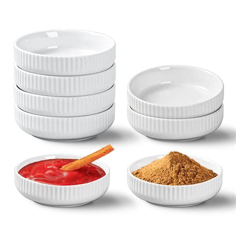Kobikobi 3 Oz 8 Pack Dipping Bowls Set Ceramic Dipping