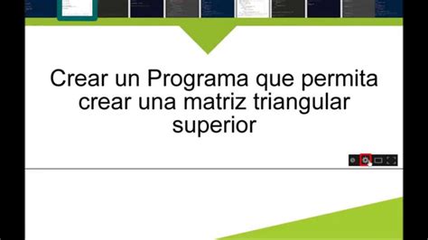 Arrays Javacrear Matriz Triangular Superior Youtube